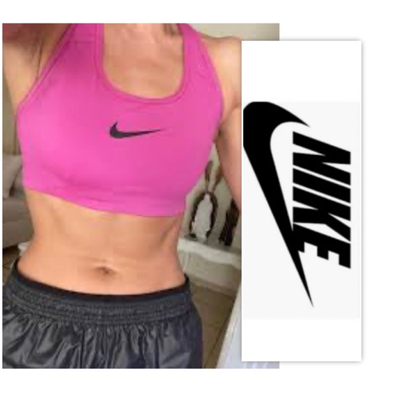Nike | Intimates & Sleepwear | Nike Pro Hot Pink Racerback Sports Bra ...